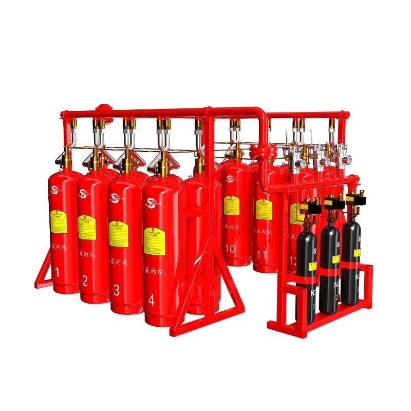 4.2MPa 120L Red FM-200 FM Fire Suppression Systems for Fire Fighting ...